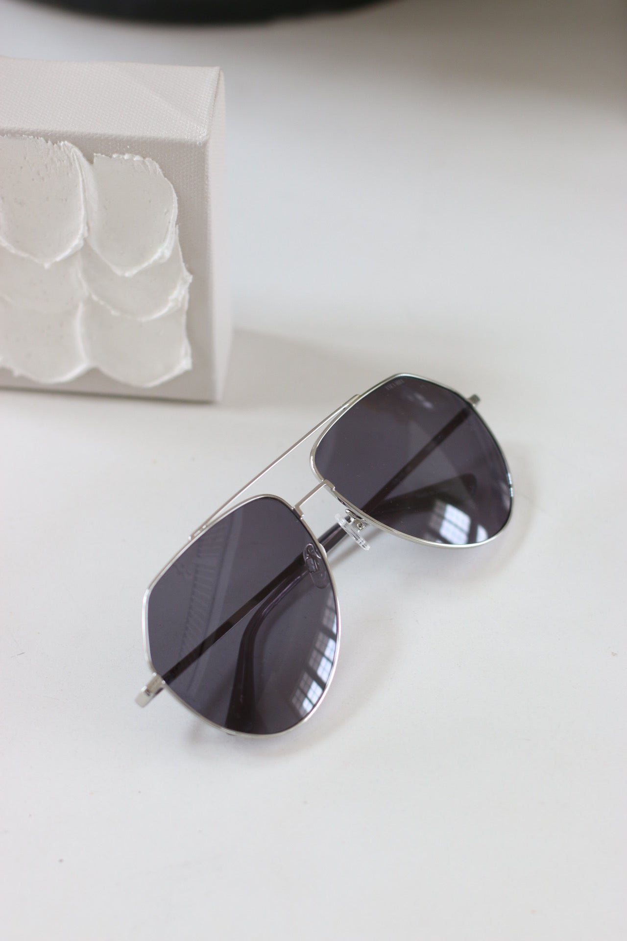 Luxury Sunglasses | Sail Silver Aviator Sunglasses | ANEA HILL